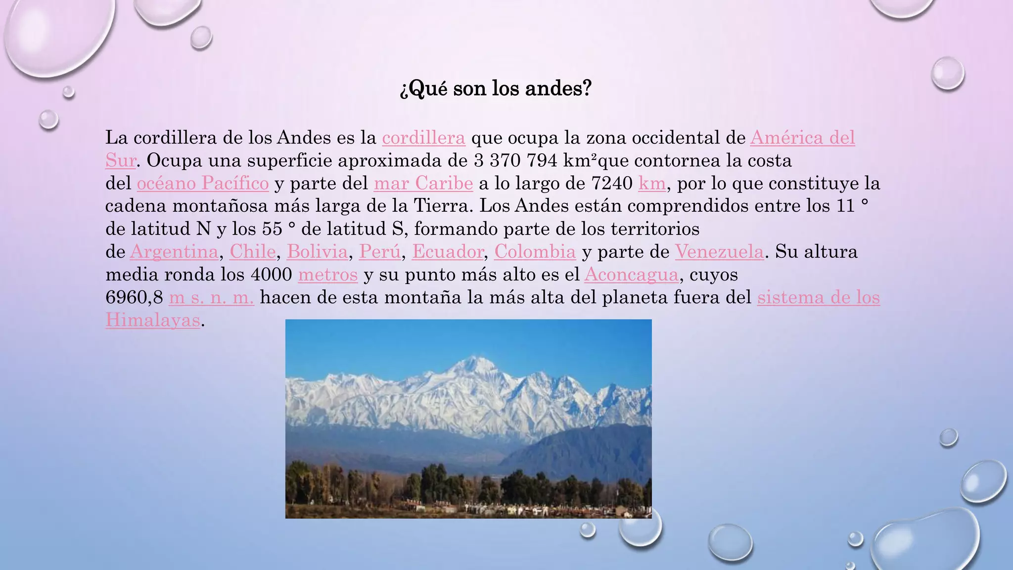 Los andes | PPTX