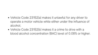 1st time DUI in Los Angeles | PPT