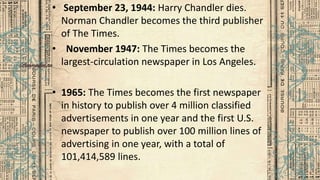 Los Angeles times ppt | PPTX