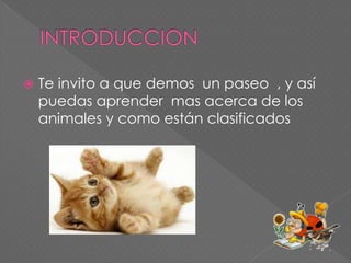 Los animales y su clasificacion | PPTX