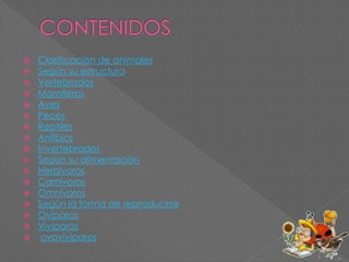 Los animales y su clasificacion | PPT
