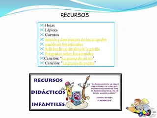 Los animales de la granja | PPTX