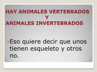 Los Animales Power Point | PPTX
