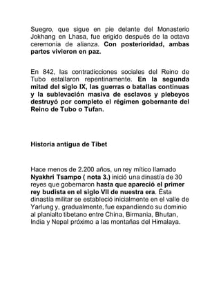 Los Antiguos Reinos de Tibet y sus relaciones históricas con China e ...