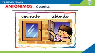 Los antonimos | PPTX