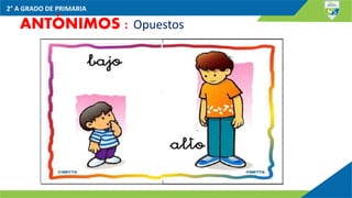 Los antonimos | PPTX