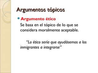 Los argumentos | PPT