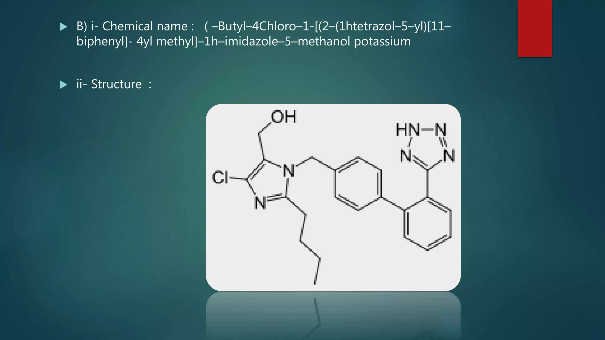 Losartan drug profile | PPTX