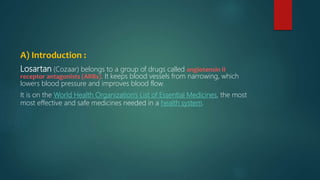 Losartan drug profile | PPTX