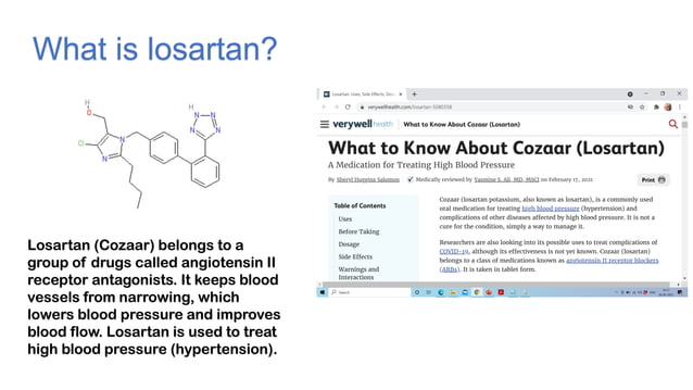 Losartan | PDF | Pharmaceutical Industry | Industries