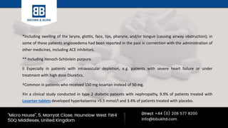 Losartan Tablet 50 mg - Summary of Product Characteristics | PPTX