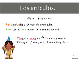 Los artículos | PPTX