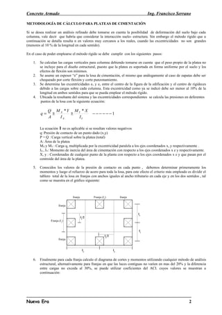 Losas de cimentacion armados y calculo estructural | DOC