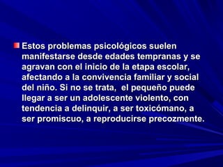 Los aspectos psicológicos de los problemas del aprendizaje | PPT