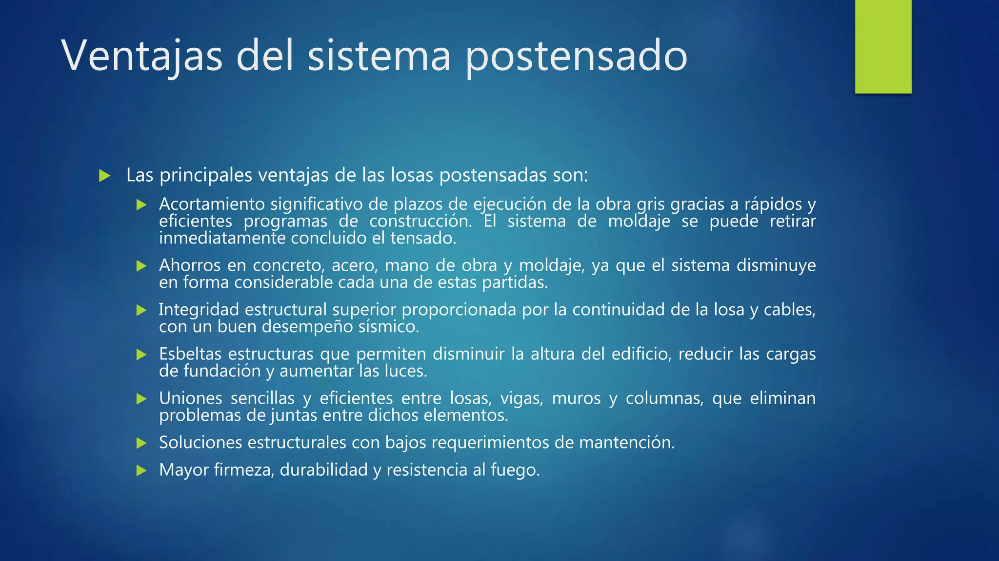 Losas postensadas | PPTX