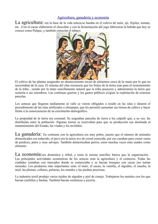 Los aztecas | PDF