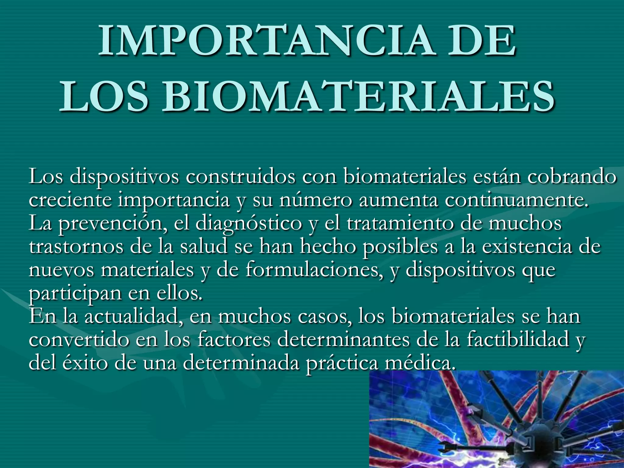 Los biomateriales | PPT