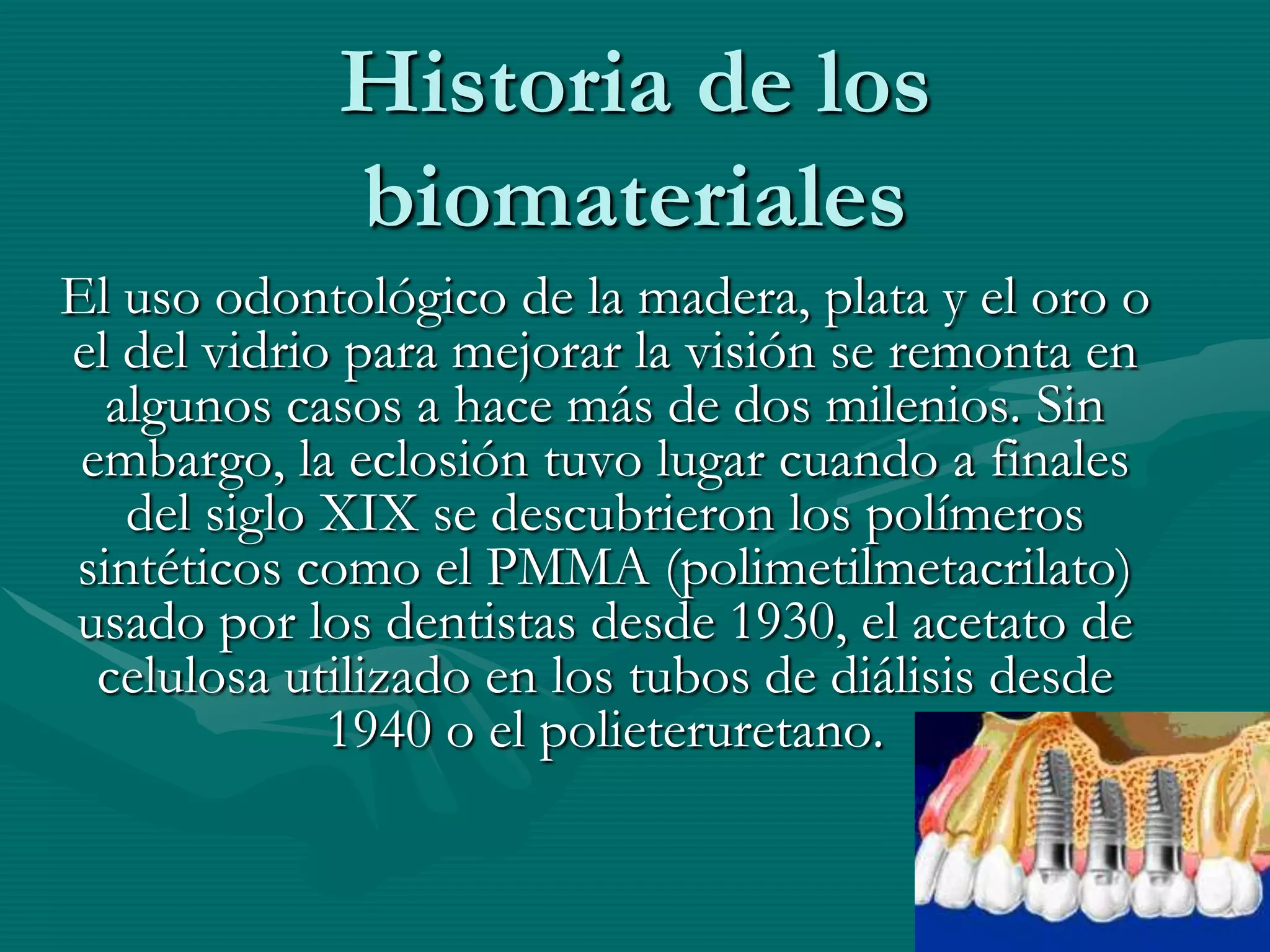 Los biomateriales | PPT