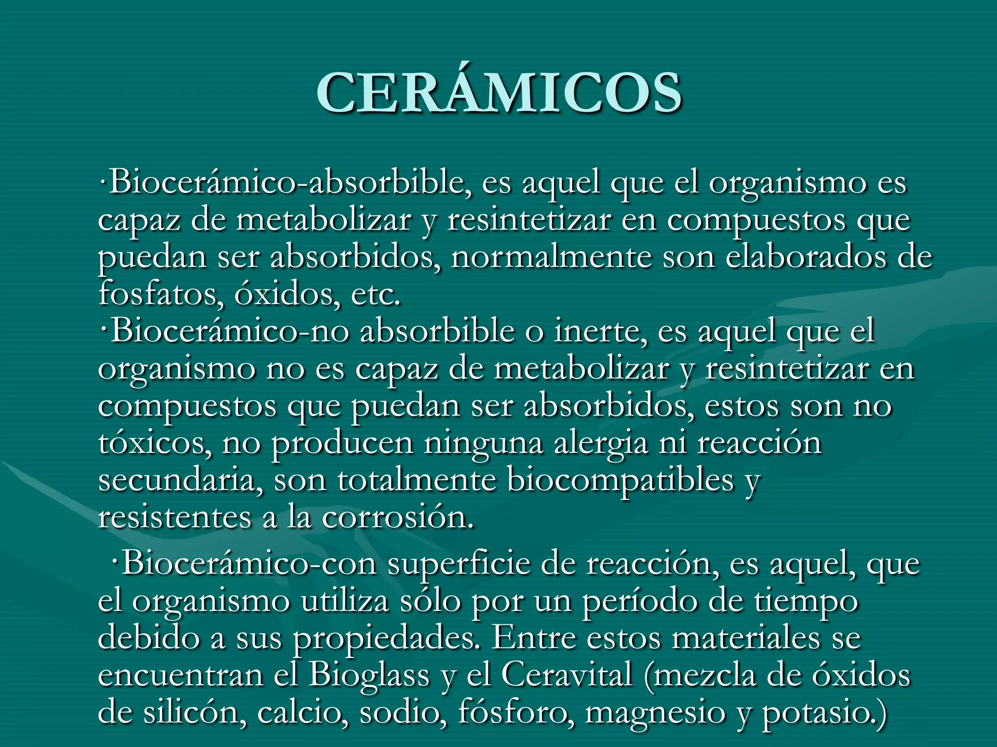 Los biomateriales | PPT
