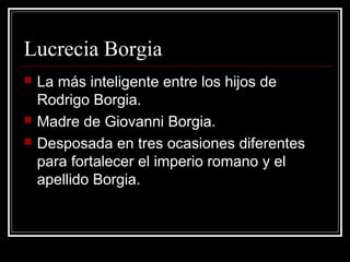 Los borgia | PPT