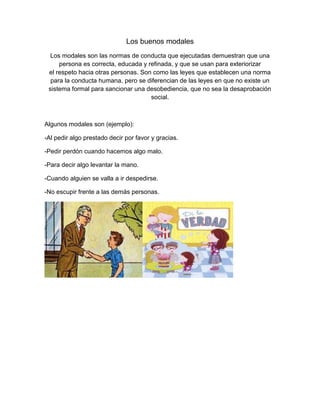 Los buenos modales | DOCX