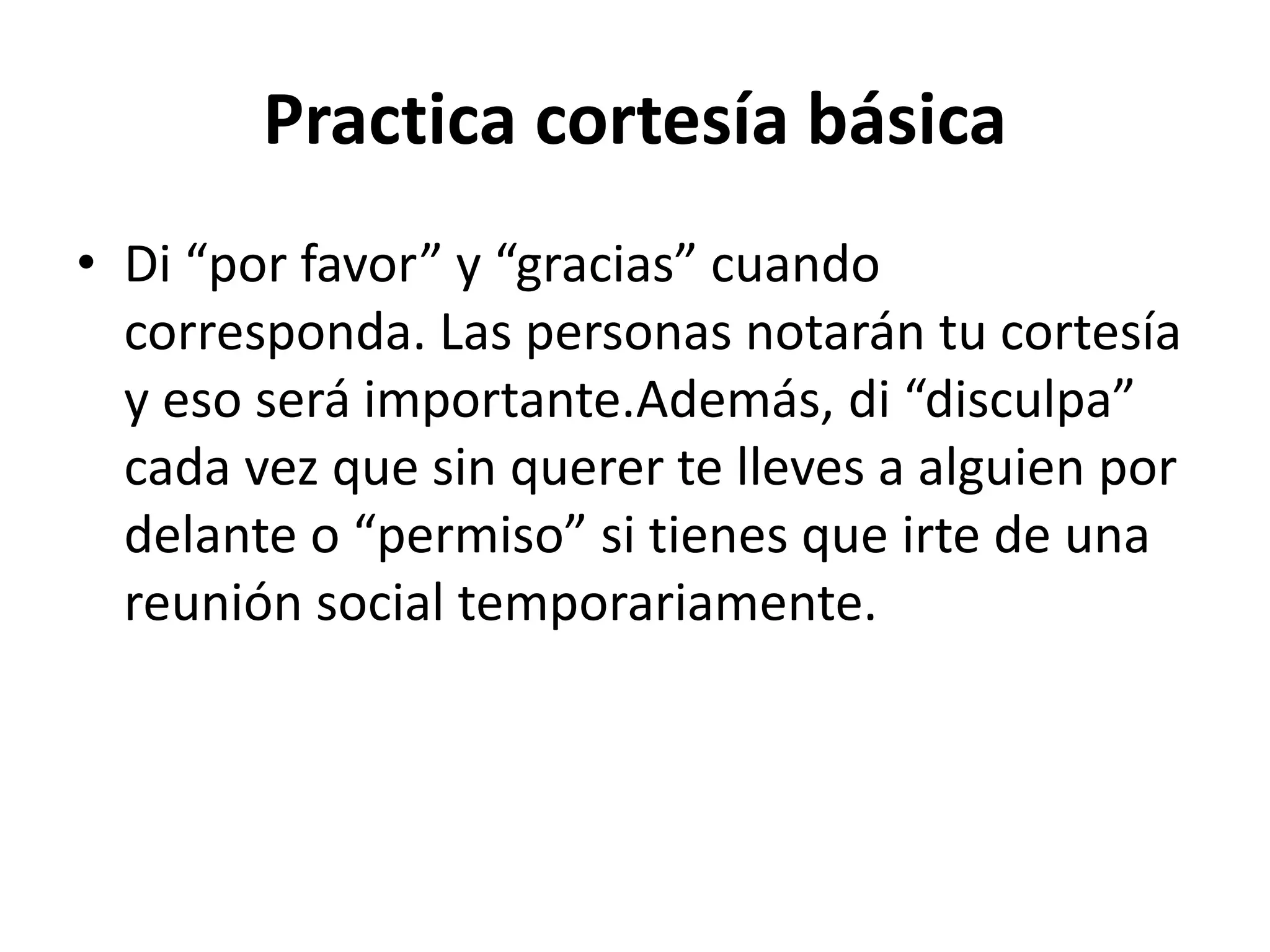 Los Buenos Modales | PPT