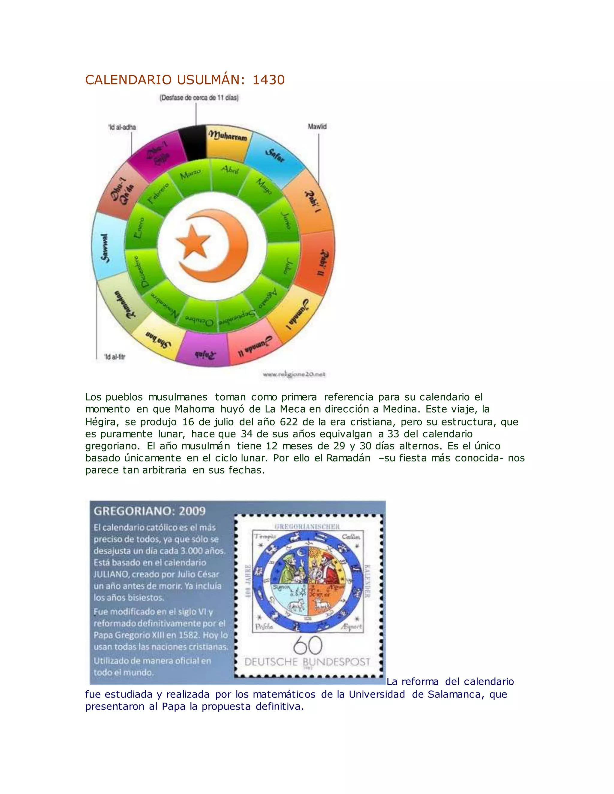 Los calendarios del mundo | PDF
