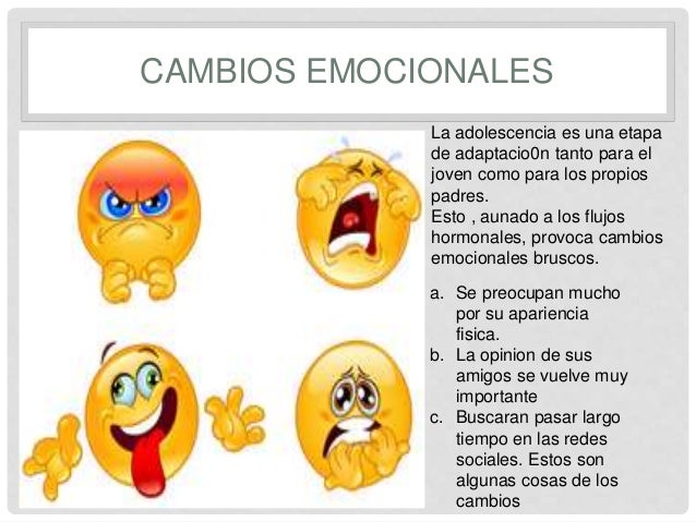 Los cambios emosionales de la adolescencia