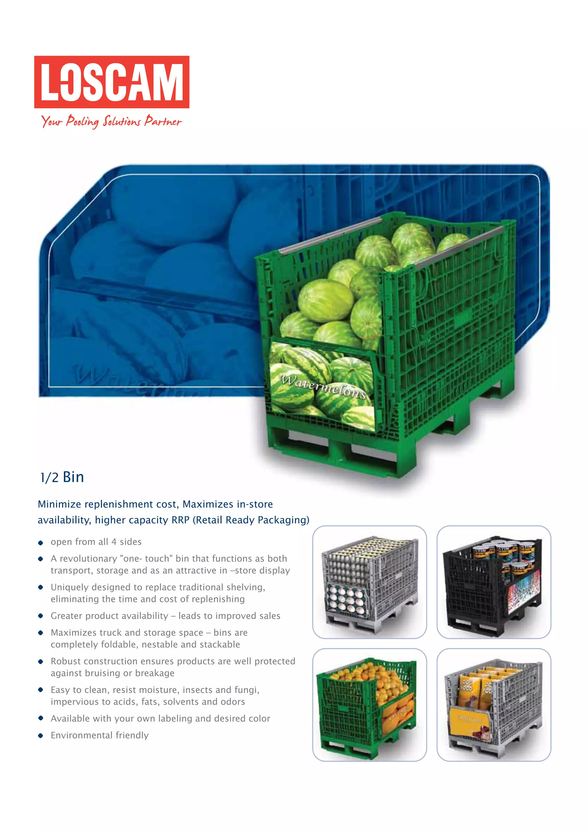 Loscam Provides half bin services | PDF