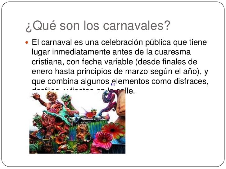 Los carnavales