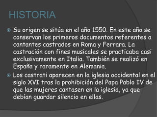Los castrati | PPTX
