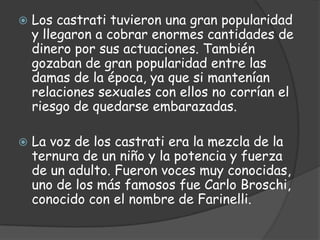 Los castrati | PPTX