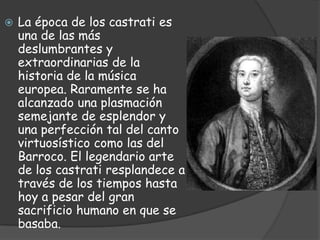 Los castrati | PPTX