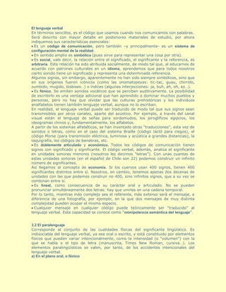 Los códigos, signos. Comunicación no verbal. | DOCX
