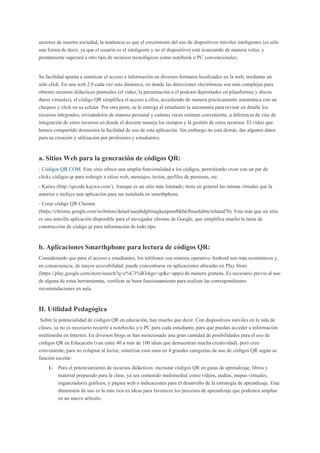 Los códigos qr aplicados a la educación | DOCX