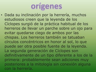 Los ciclopes en la mitologia griega | PPTX