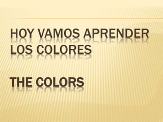 Los colores | PPTX