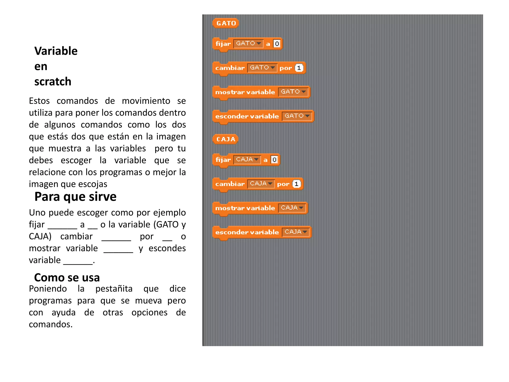 Los comandos de scratch | PPTX