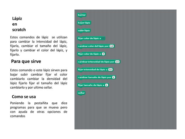 Los comandos de scratch | PPTX