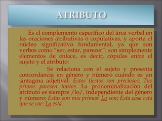 Los complementos del verbo | PPT