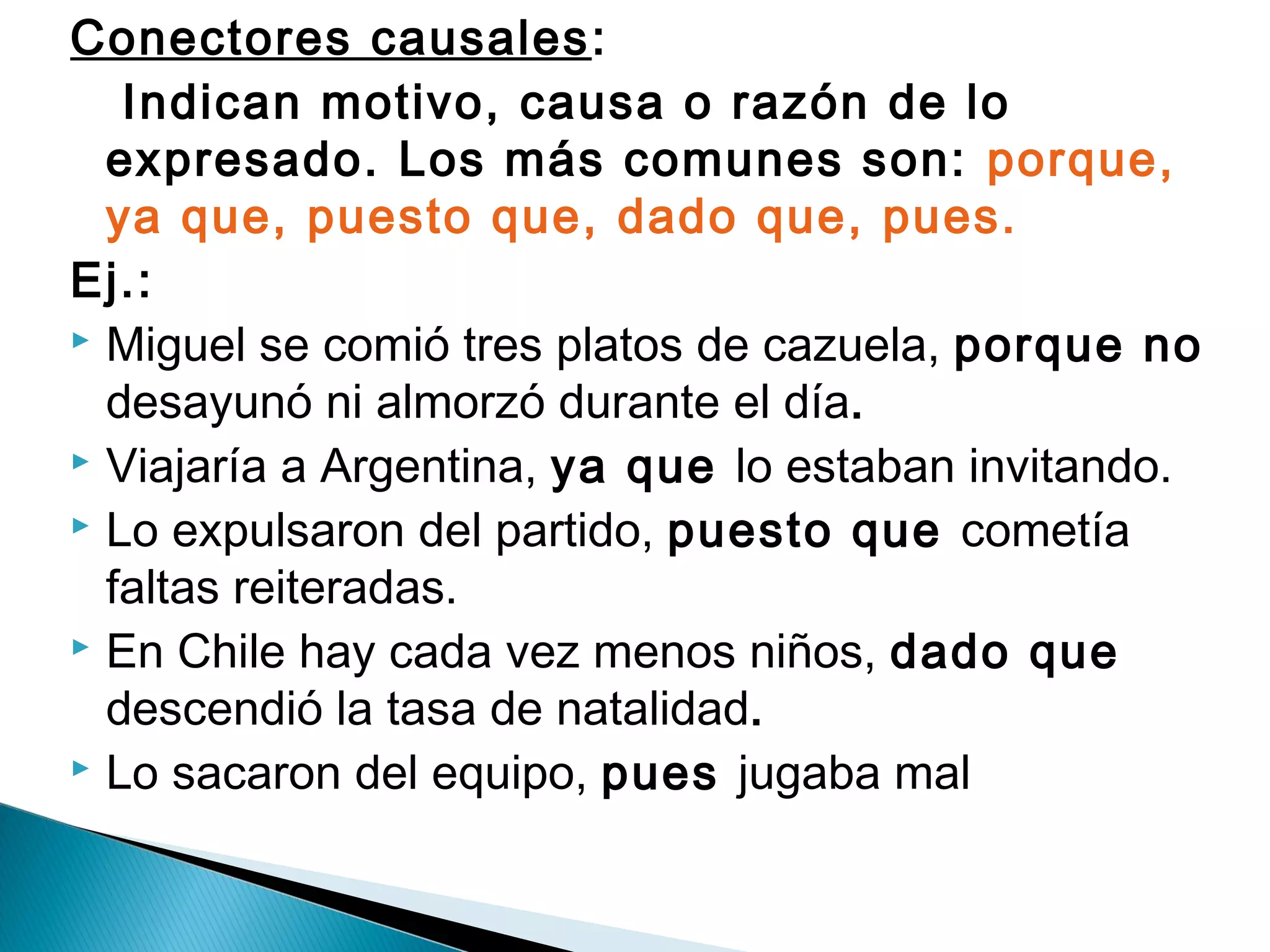 Los conectores | PPT