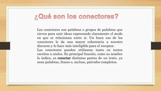 Los conectores | PPTX