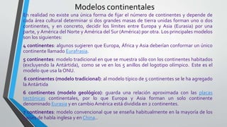 Los continentes | PPTX