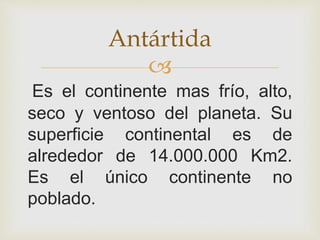 Los continentes | PPTX