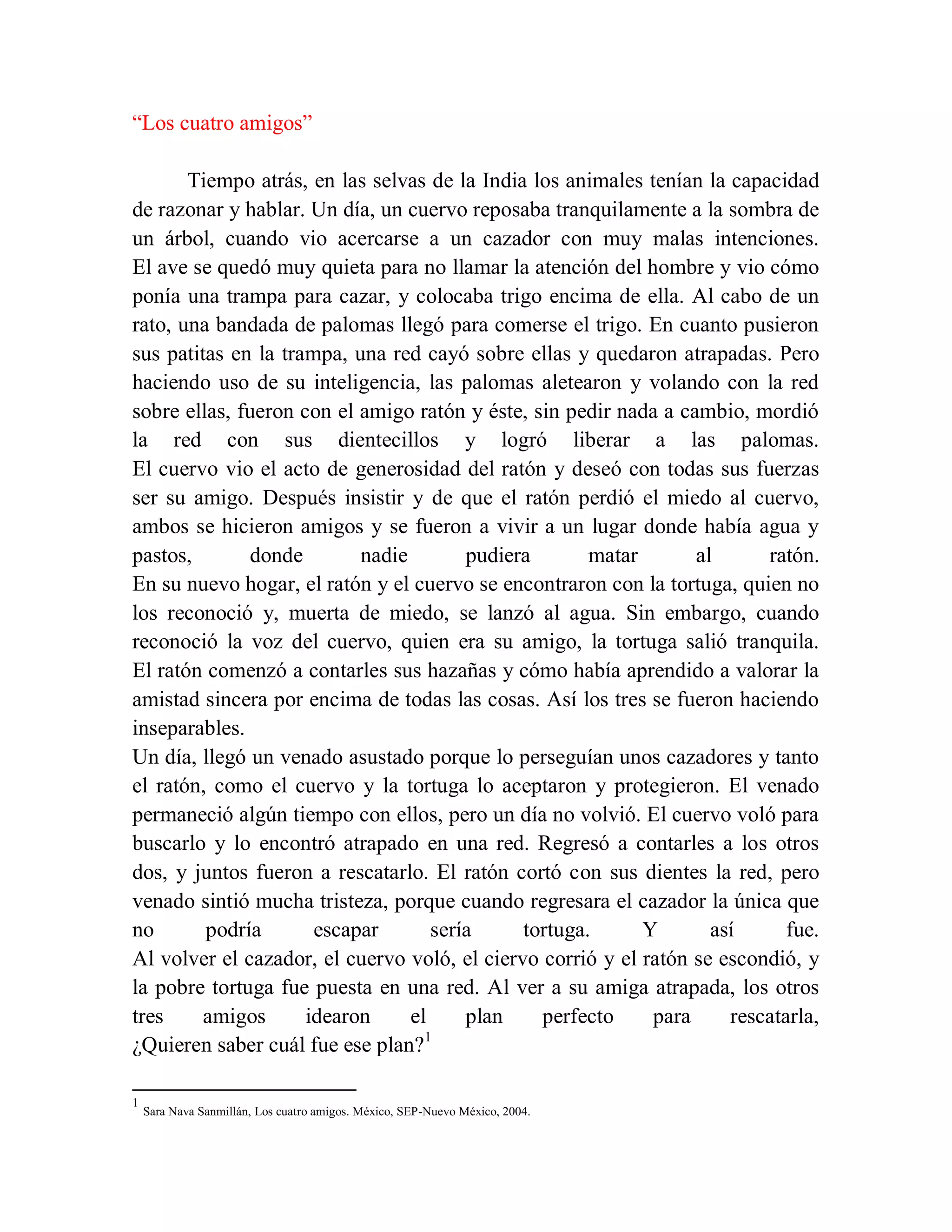 Los cuatro amigos | PDF
