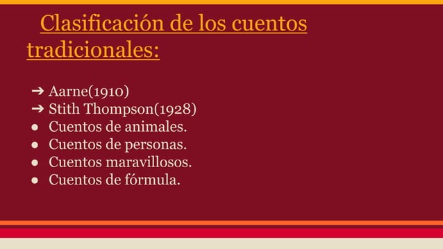 Los cuentos tradicionales | PPTX