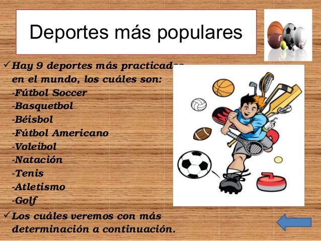 LOS DEPORTES