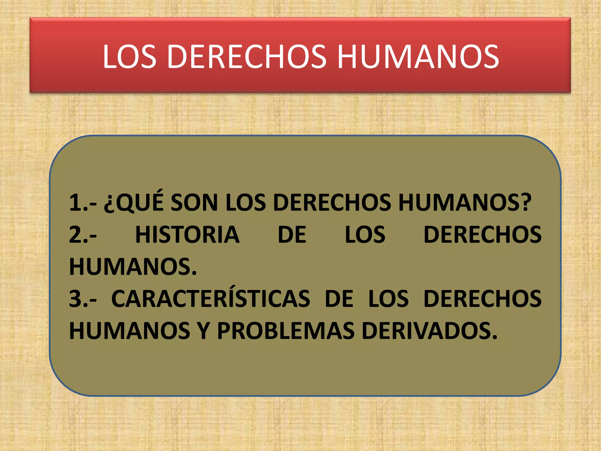 Los derechos humanos | PPTX