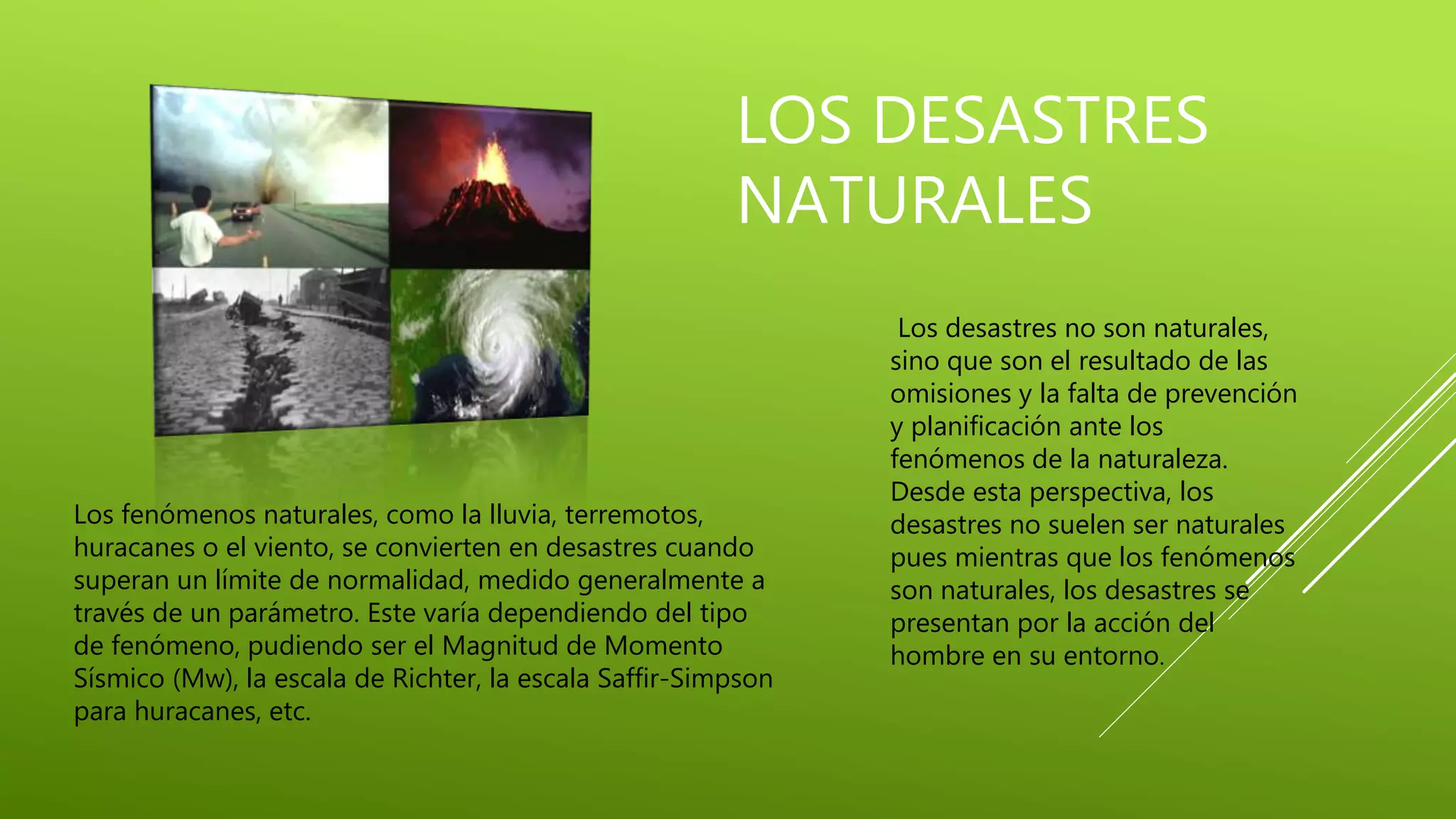 Los desastres naturales | PPT