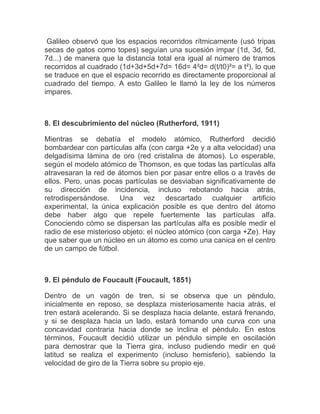 Los diez experimentos más bellos de la física | DOCX